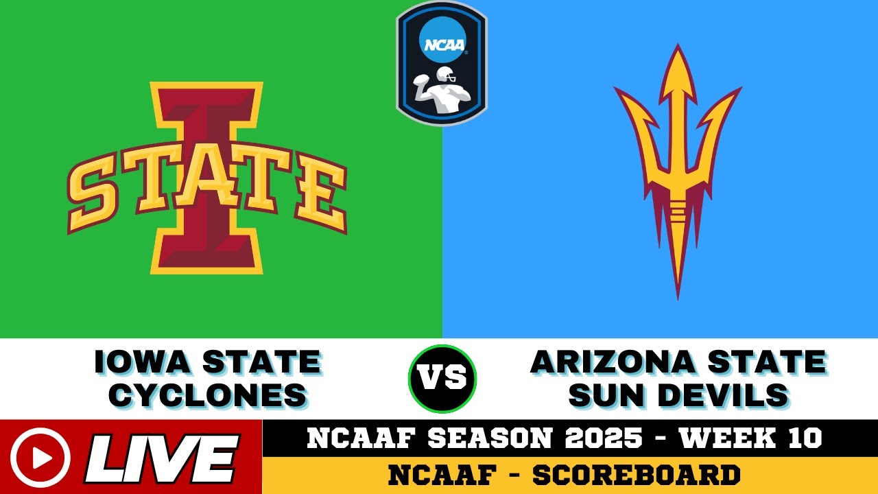 Arizona State Sun Devils Vs Iowa State Cyclones | NCAAF 2025 | NCAAF ...