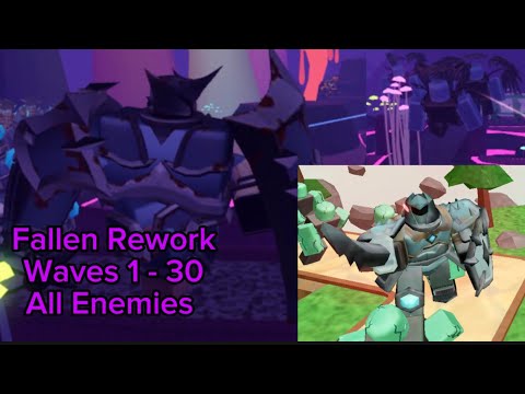 Fallen Mode All Enemies Waves 1-30 | Roblox TDS - YouTube