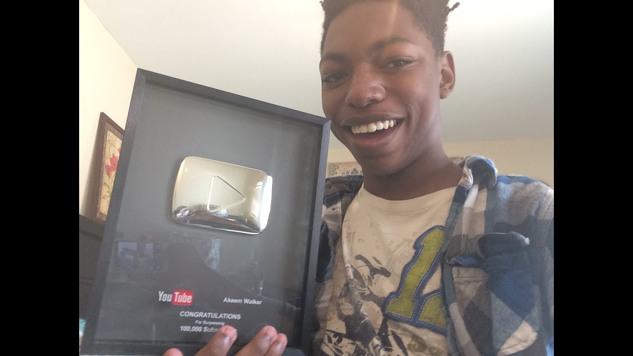 100K YOUTUBE SUBSCRIBERS PLAQUE - YouTube