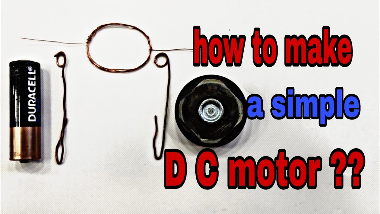 How to Make Simple DC Motor at Home Best Science Project! - YouTube
