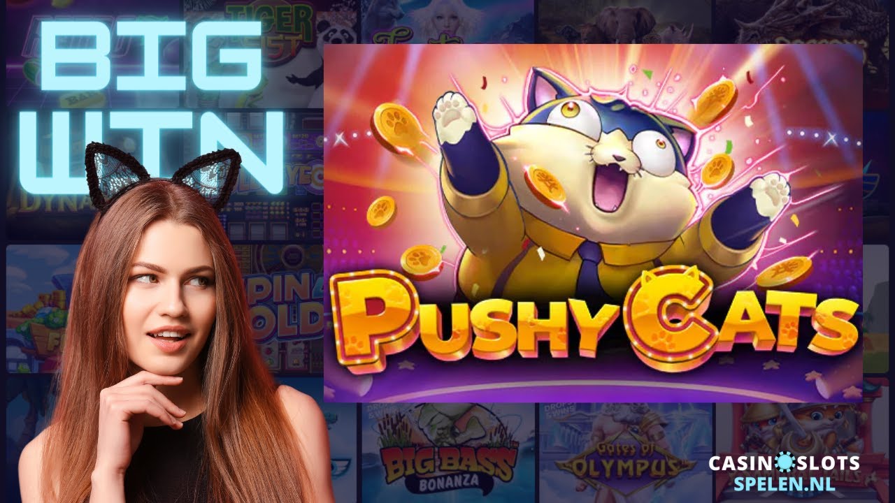 Pushy Cats (Yggdrasil) | bonus game (BIG WIN!) - YouTube