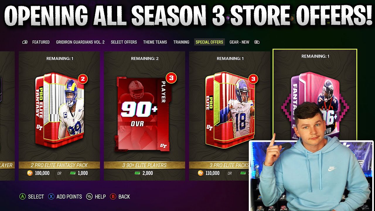 OPENING ALL SEASON 3 MAX MUT LEVEL STORE OFFERS! | MADDEN 23 ULTIMATE ...