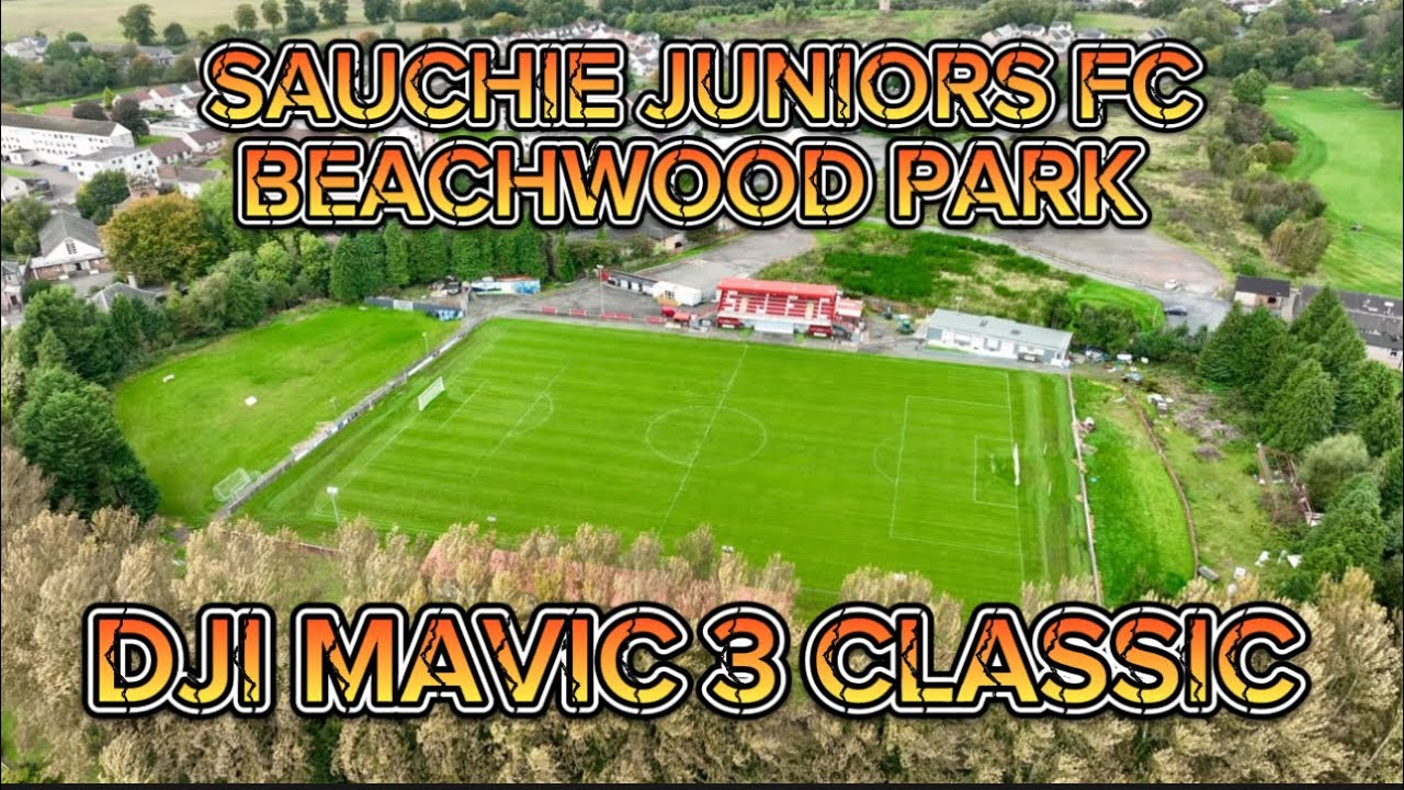Sauchie juniors FC Beachwood park DJI Mavic 3 Classic drone shot ...