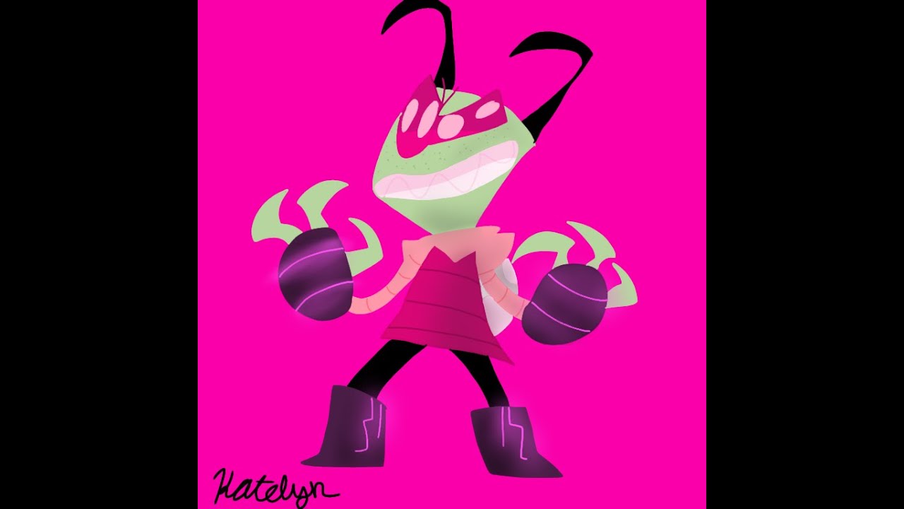 Invader Zim: Zim// quick lil' speedpaint - YouTube