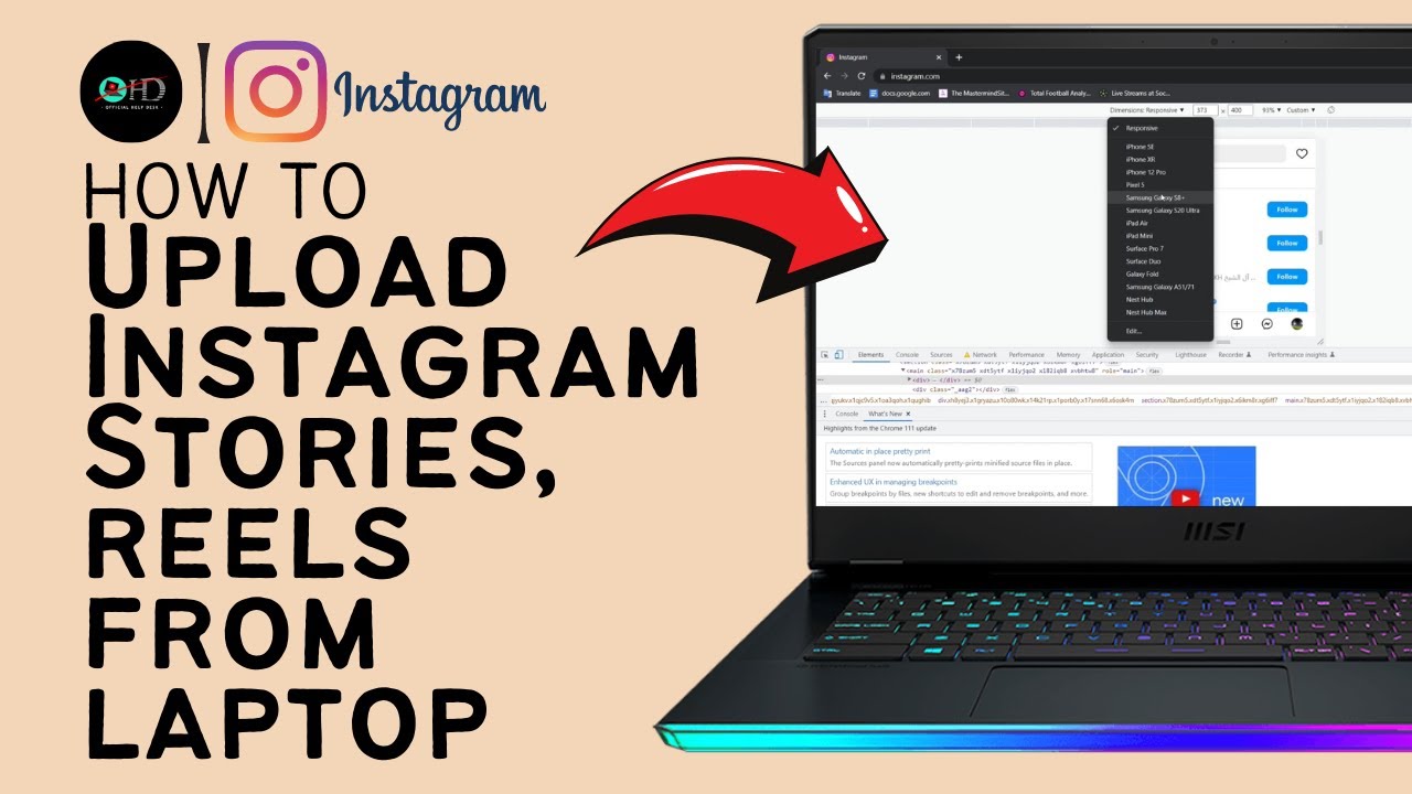 How to Upload Instagram Stories, Reels on Laptop or Mac PC | Post # ...