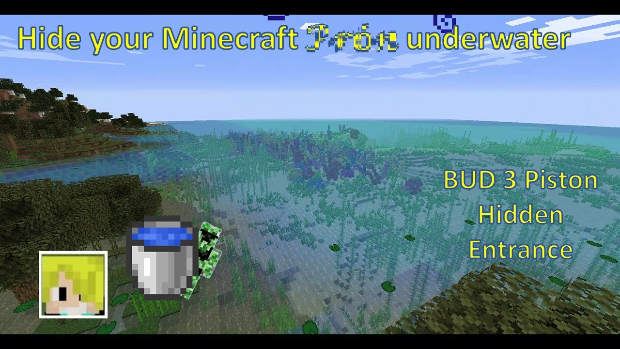 Hide your secret stash underwater / lava in minecraft 1.17 - YouTube