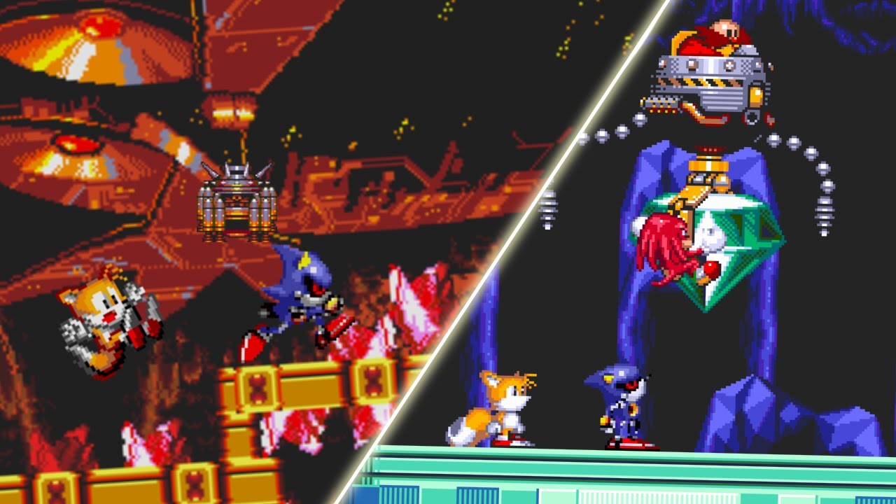 Sonic 3 A.I.R Eggman steals the Master Emerald (Lava Reef And Hidden ...