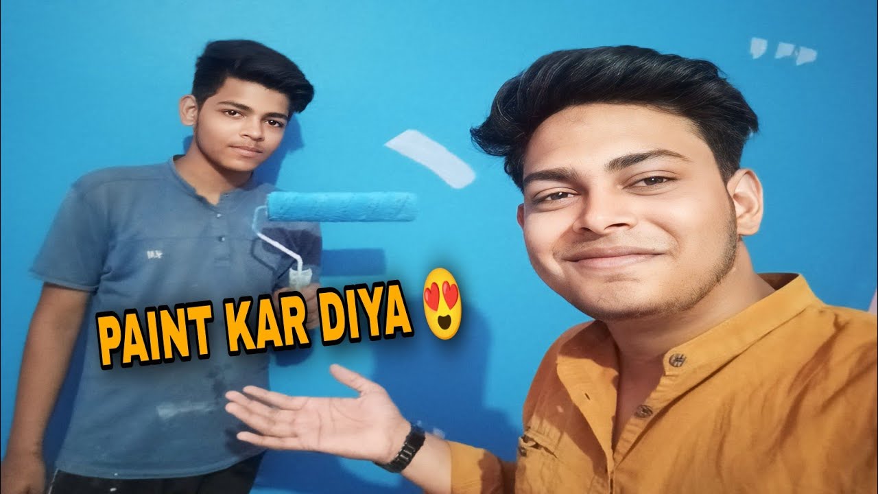 Sameer Ne Ghar Ko Paint Kar Diya 😍 - YouTube