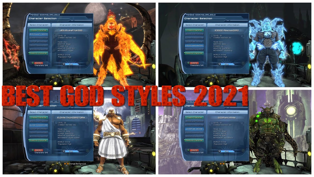 DCUO BEST GOD styles 2021 (MUST WATCH!!!) THE KING is BACK!!! - YouTube