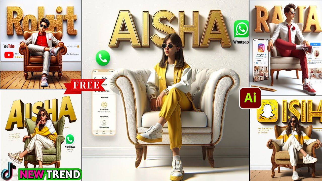 How to create 3D Ai Social Media Boys&Girls Image Creator | Bing image ...