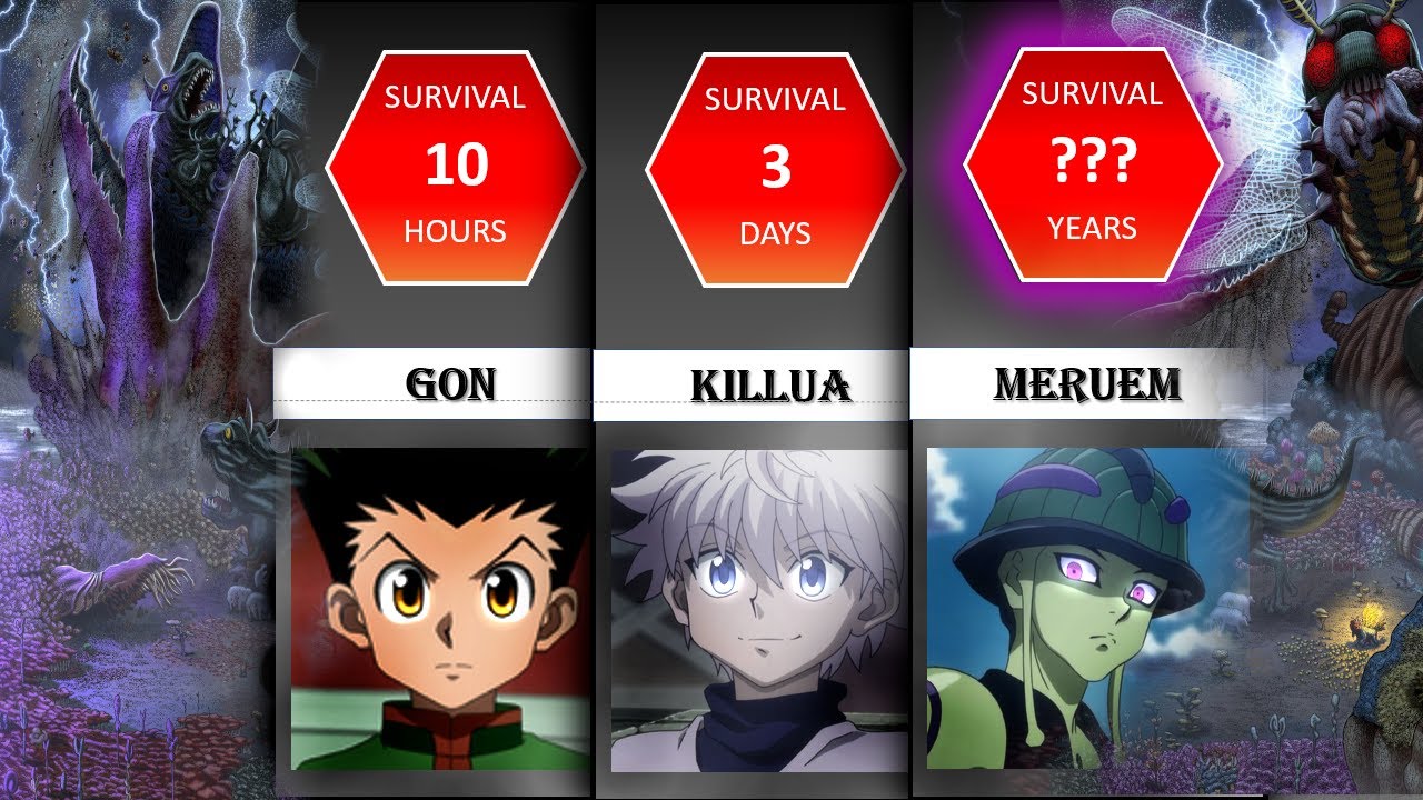 Hunter x Hunter - How long characters would survive on Dark Continent ...