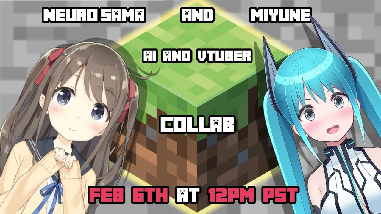 【Neuro-sama/Miyune】AI与“真人”主播联动玩《我的世界》！直播高光时刻熟肉 - YouTube