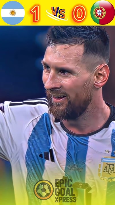 Messi’s Stunning Goal vs Portugal | Unexpected Twist! #shorts #viral #goals #cr7 #messi - YouTube