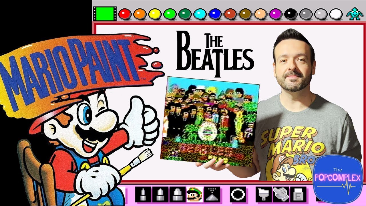 My Childhood Mario Paint Projects | Beatles Album Covers - VHS Transfer ...