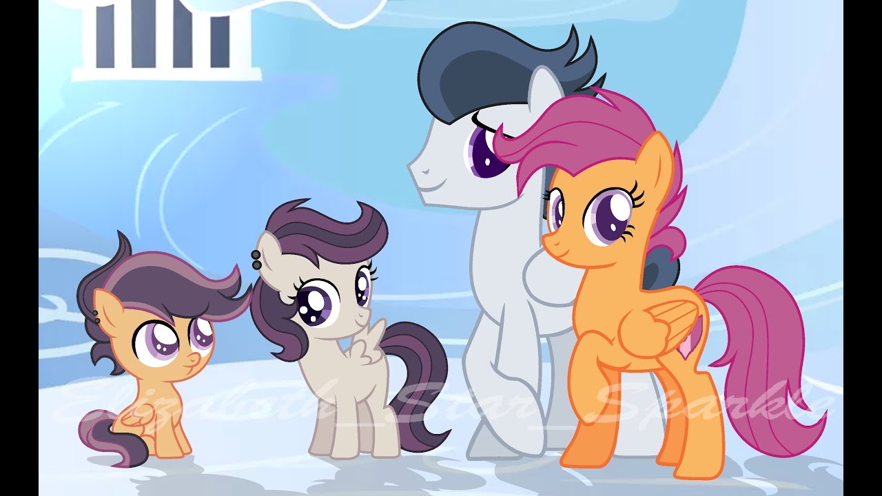 MLP [Next Gen] family Scootaloo and Rumble (SpeedPaint) - YouTube