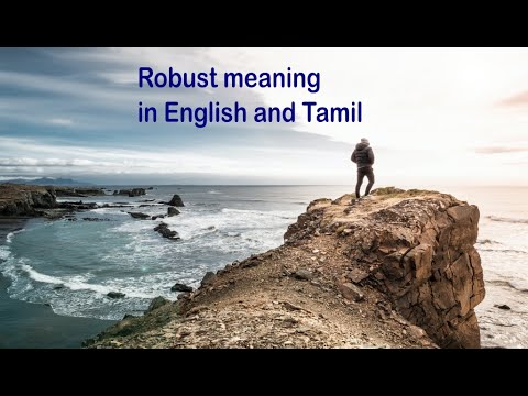 Word Power #22 Robust Meaning in English and Tamil - YouTube