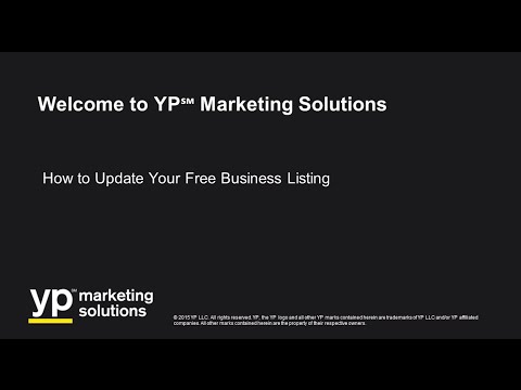How to Update Your YP℠ Business Listing - YouTube
