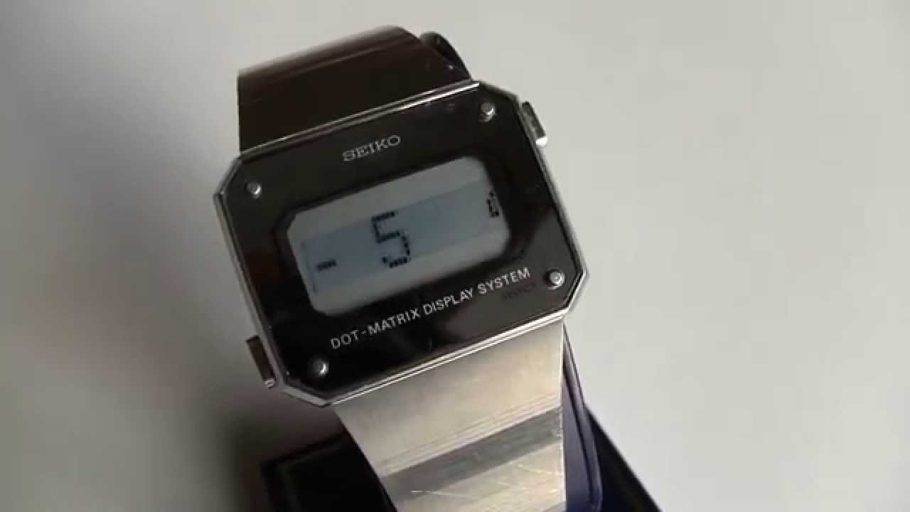SEIKO DOT MATRIX SYSTEM DIGITAL LCD WATCH D031-4010 - YouTube