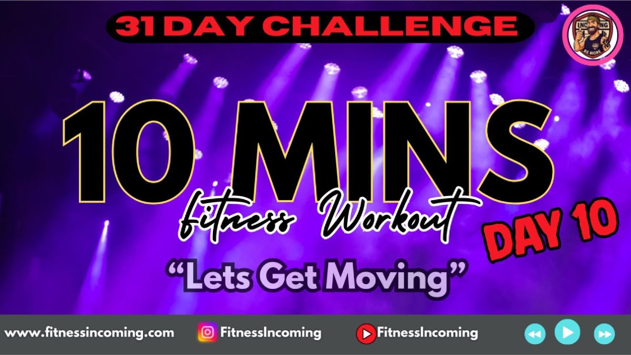 Day 10: 10-Minute Power Moves Workout | Fast & Fun Aerobic Routine | No ...