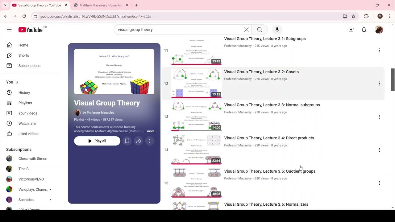 Review: Visual Group Theory - YouTube