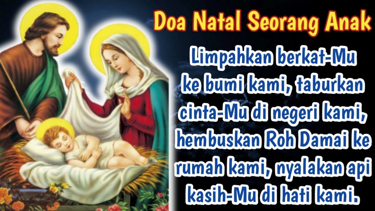 Doa Natal Seorang Anak||Doa Katolik - YouTube