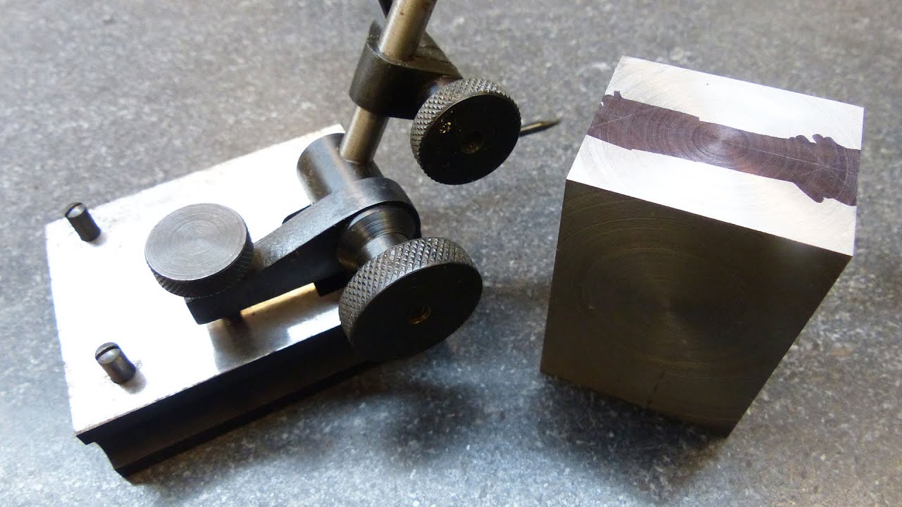 Machining Layout: Dividing and marking a part in half - YouTube