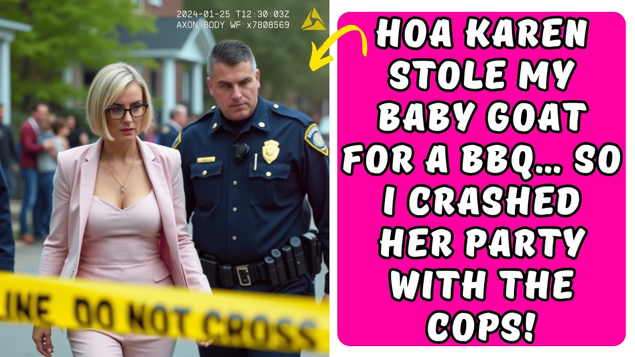 HOA Karen STOLE My Baby Goat for a BBQ… So I CRASHED Her Party With the ...