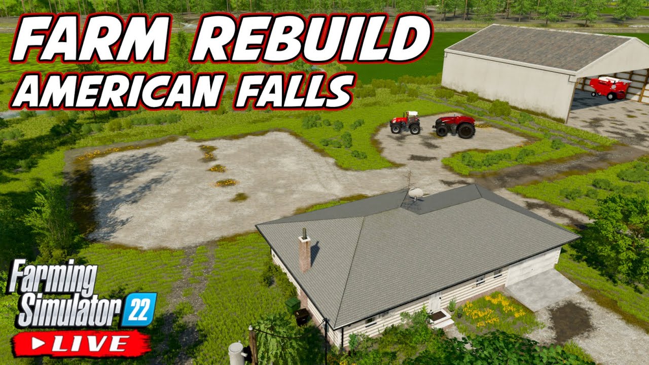 🔴 LIVE Rebuilding American Falls Farm - YouTube