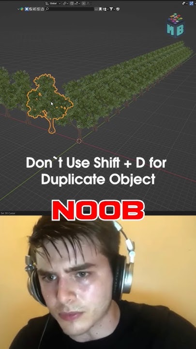 Noob VS Pro: Duplicate Object in Blender #blendercommunity #blender3d #blendertips #my3dbox # ...