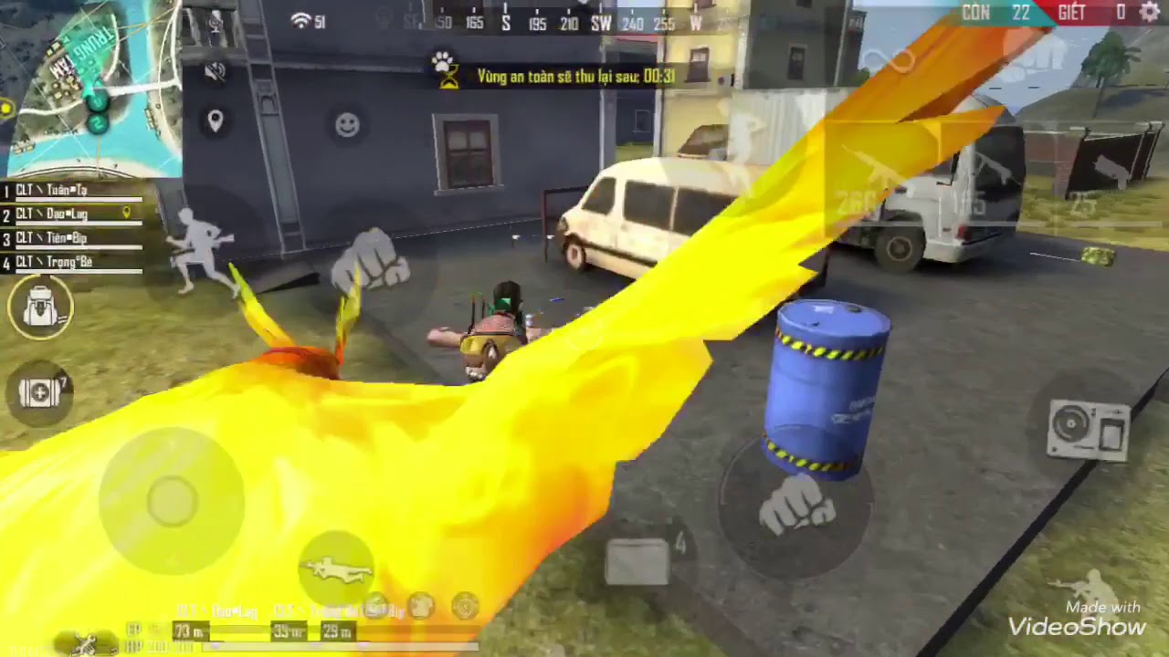 Free Fire (T2) Làm trận top 1 team 4 Eazy - YouTube