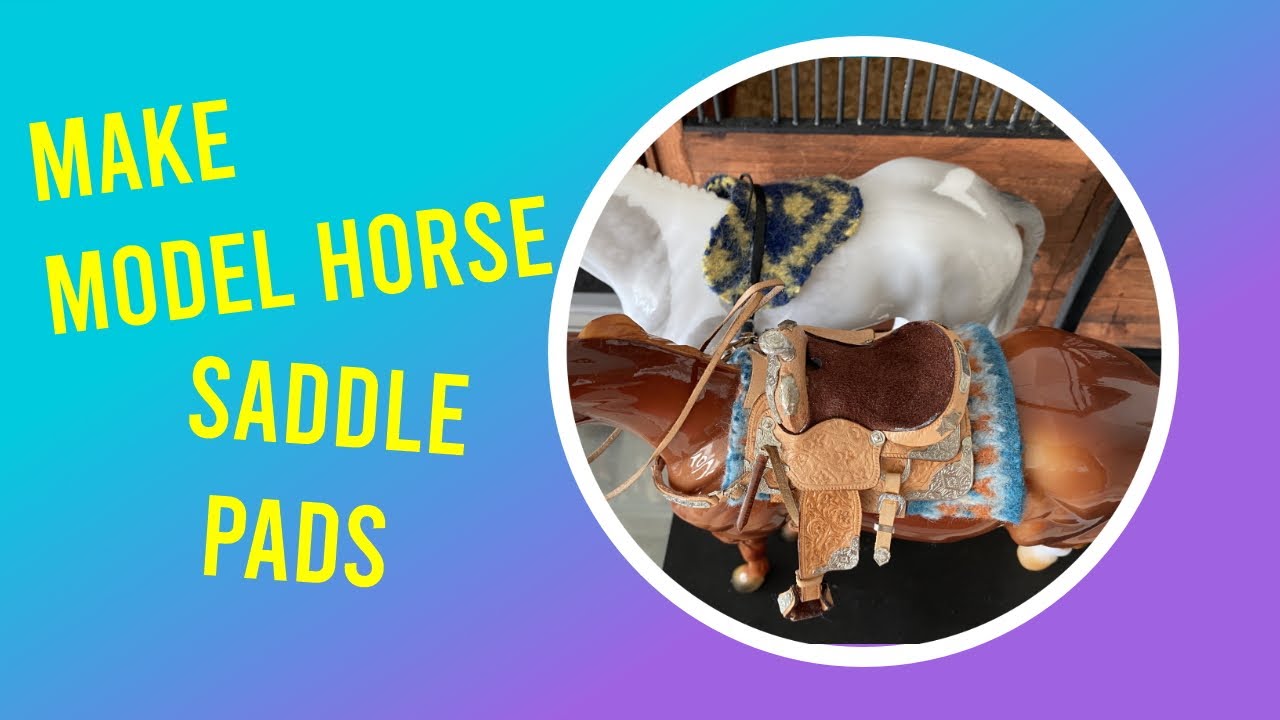 Make a Model Horse Saddle Pad. 100% Wool Felted! - YouTube