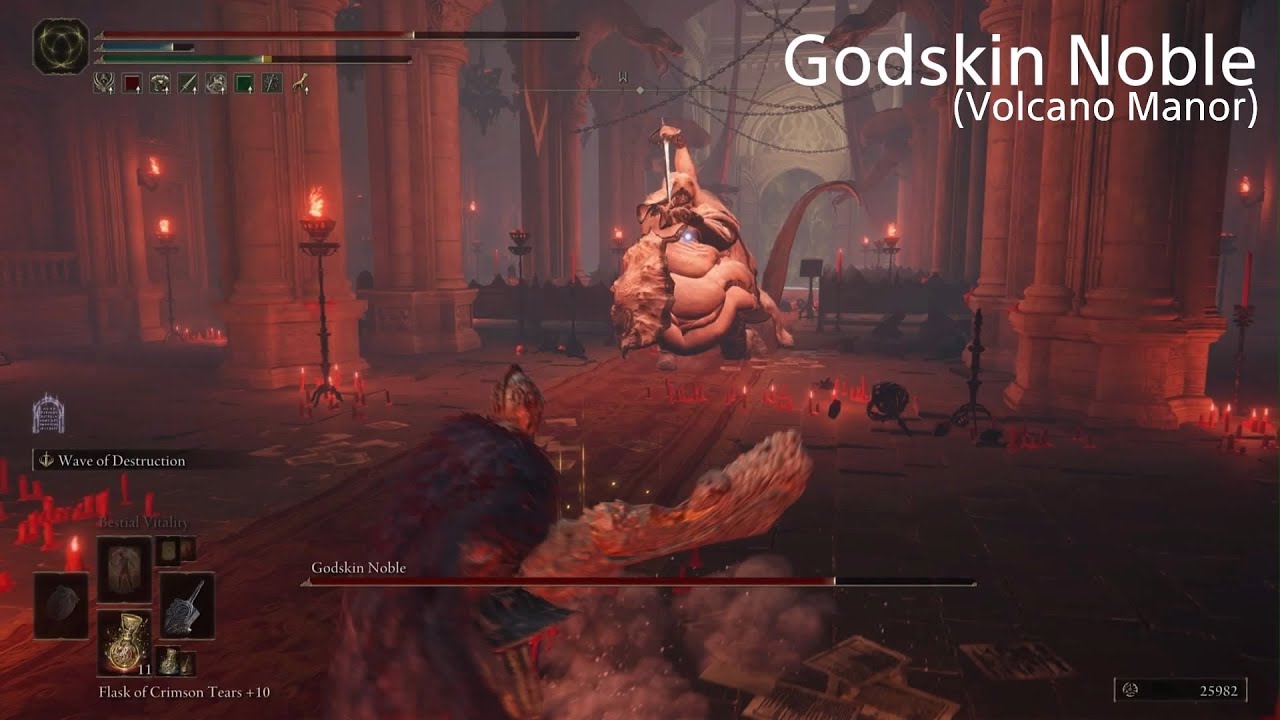 Elden Ring: Godskin Noble (Volcano Manor) - YouTube