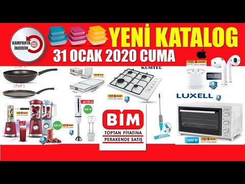 Bim 31 Ocak 2020 Cuma | Bim Bu Hafta Ürünleri | Bim Bu Salı | Bim Aktüel Ürünler | 31 Ocak Cuma Bim