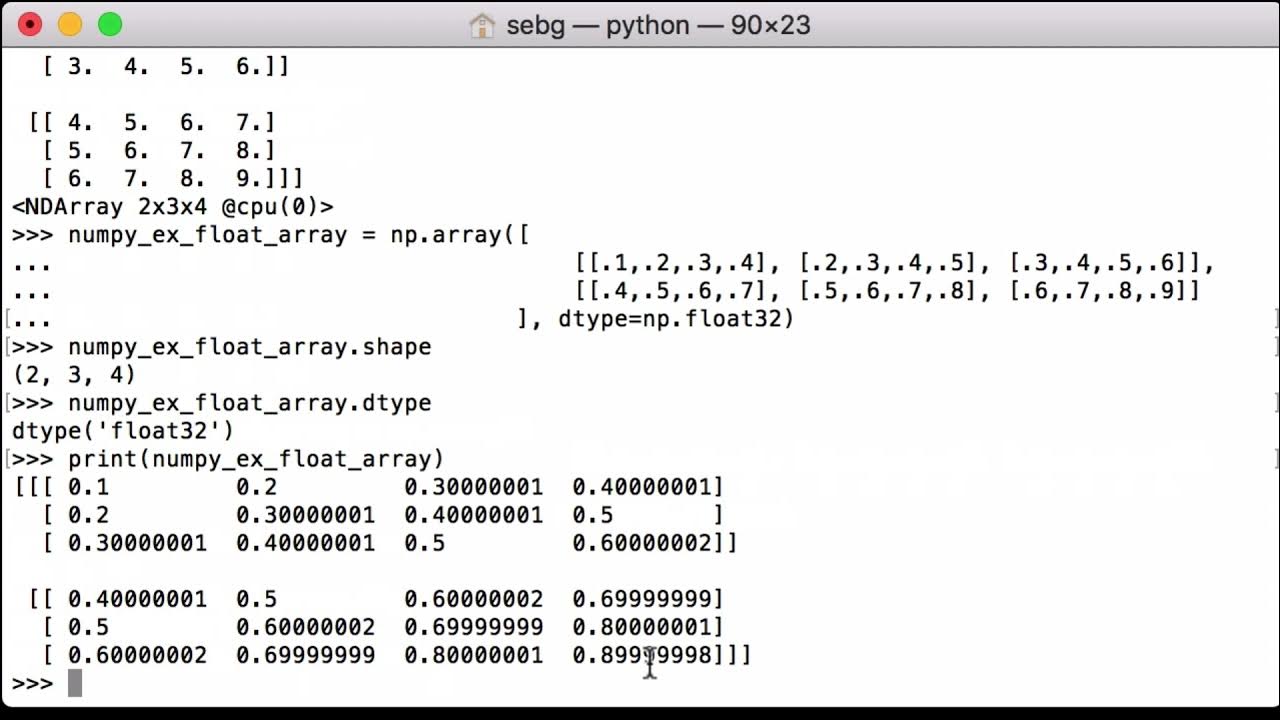 MXNet NDArray: Convert NumPy Array To MXNet NDArray - YouTube