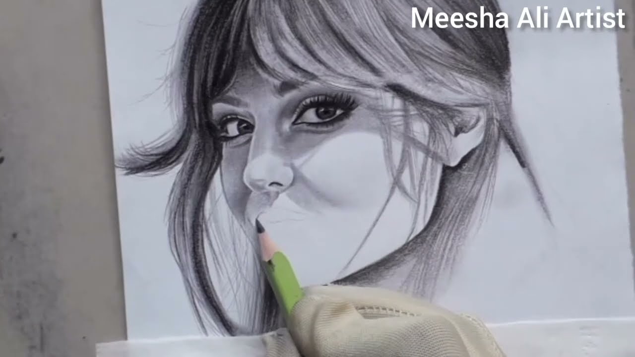 Hande Erçel Sketch |Pencil Sketching For Beginners Step By Step - YouTube