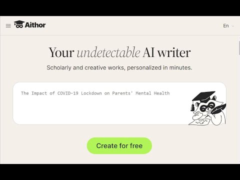 How to research using AI without get caught? (Aithor) - YouTube