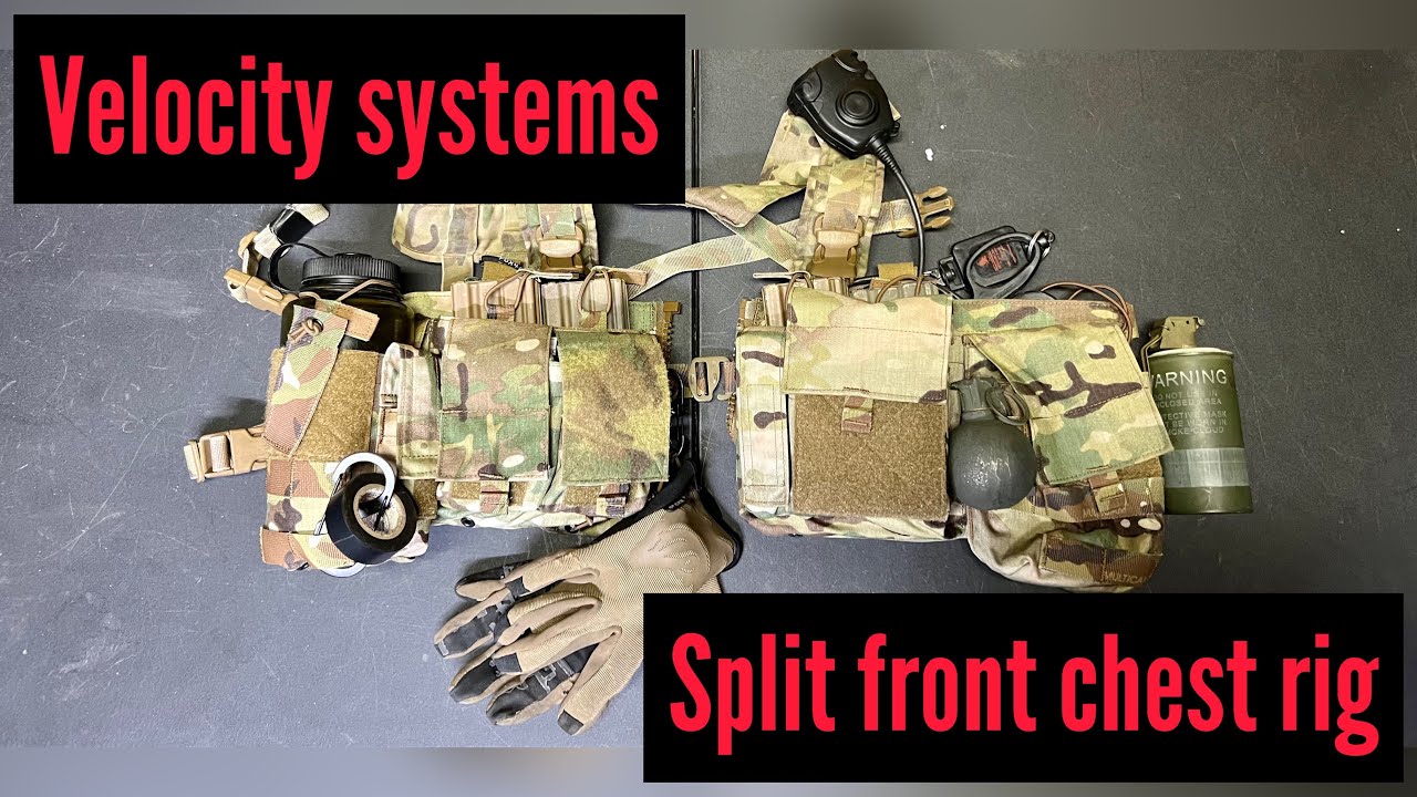 Velocity systems/mayflower split front chest rig - YouTube