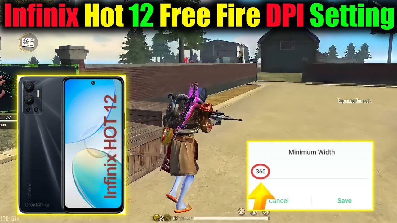Infinix Hot 12 Free Fire DPI Settings - YouTube
