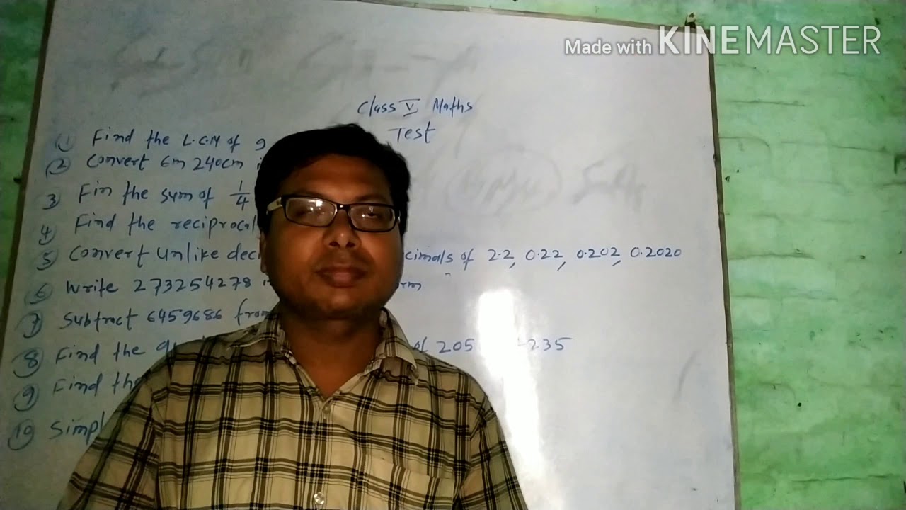 Class 5 Maths Test YouTube class-5-maths-test-youtube