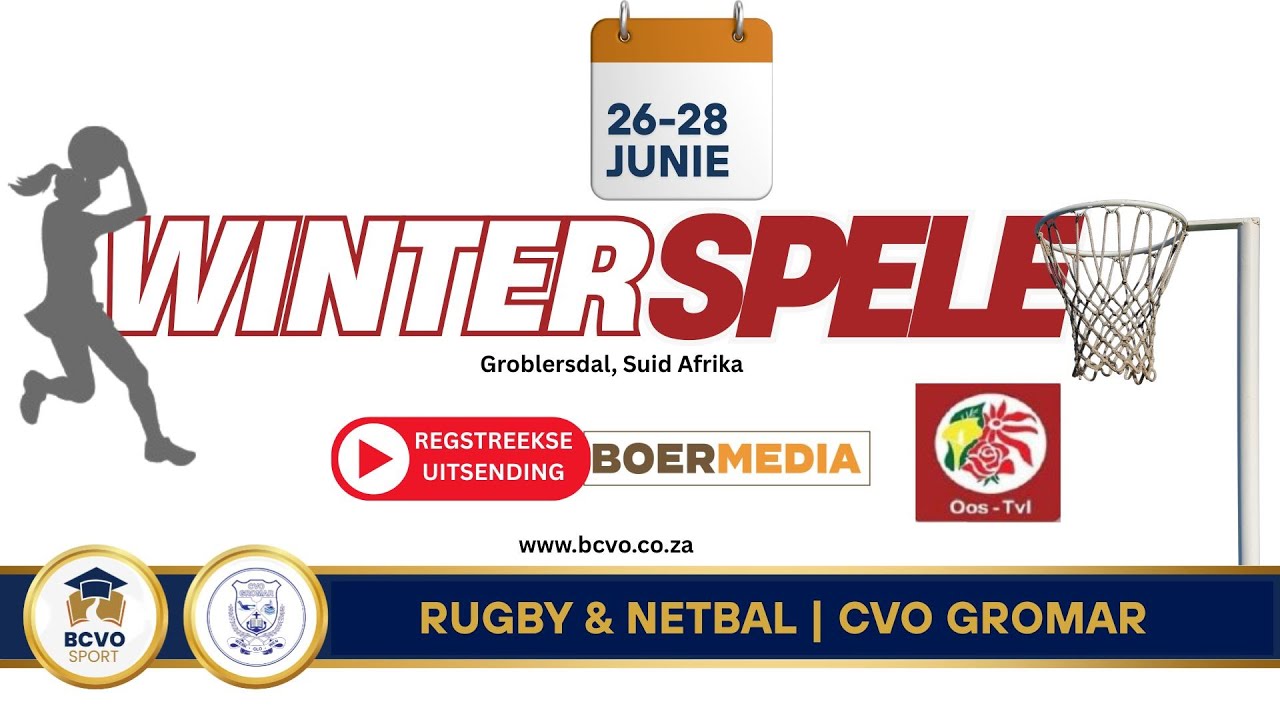Donderdag 26 Junie 2025 Regstreekse BCVO SPORT - Netbal - YouTube