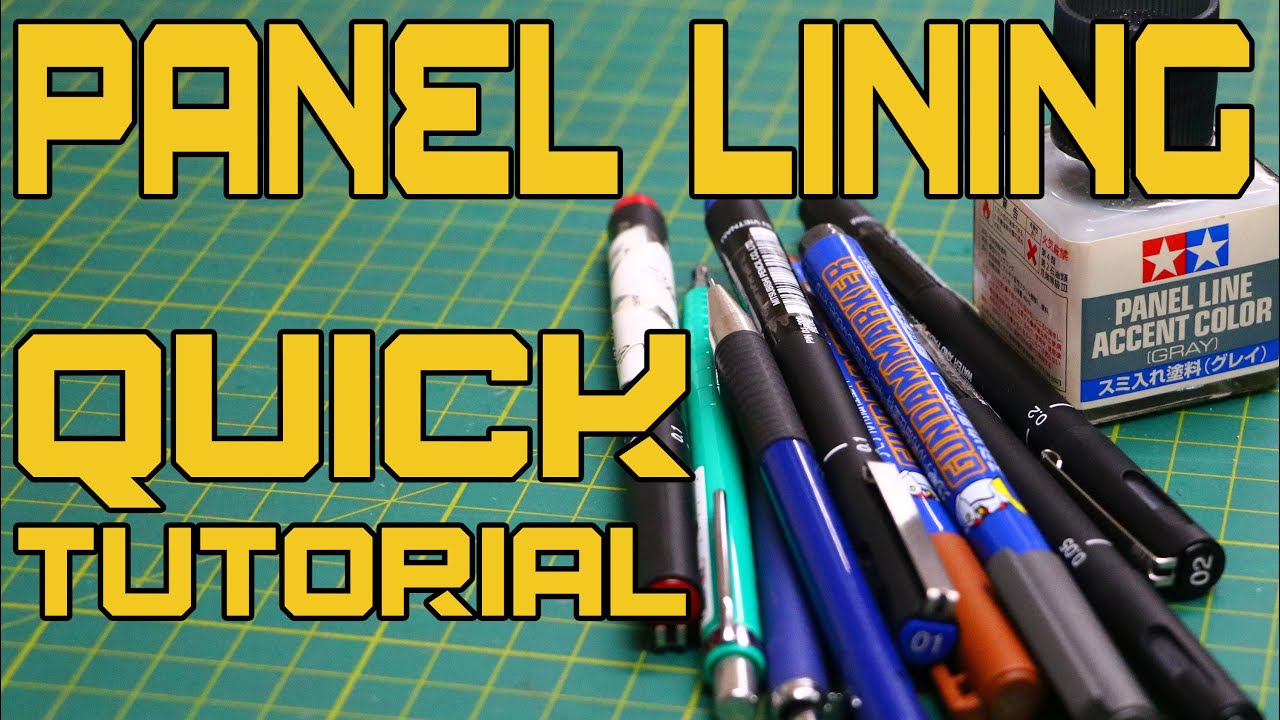 Gunpla Tutorial | How to Panel Line your Gunpla | Cervantes Calibur ...
