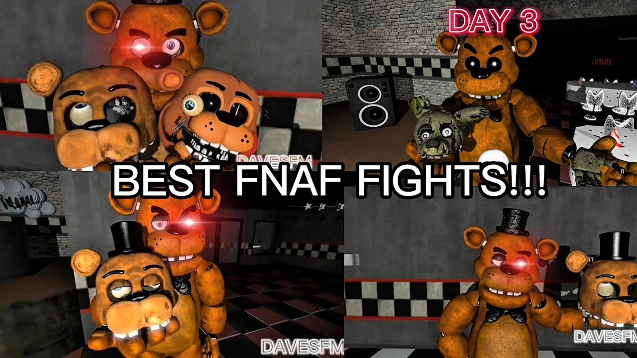 [FNAF] BEST FNAF FIGHTS BETWEEN THE ORIGINALS TOYS AND WITHEREDS ...