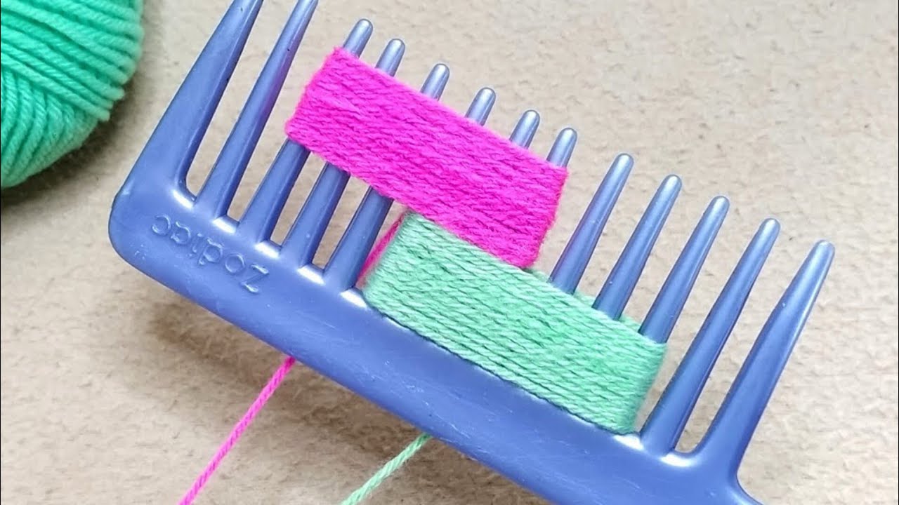 Amazing 3 Beautiful Woolen Yarn Flower making ideas with Hair Comb ...