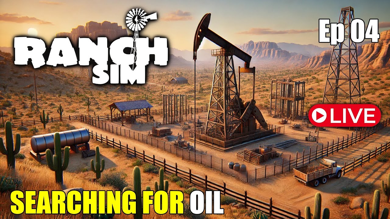 🔴 Searching For Oil (Co-op) | Ep 04 | Ranch Simulator - YouTube