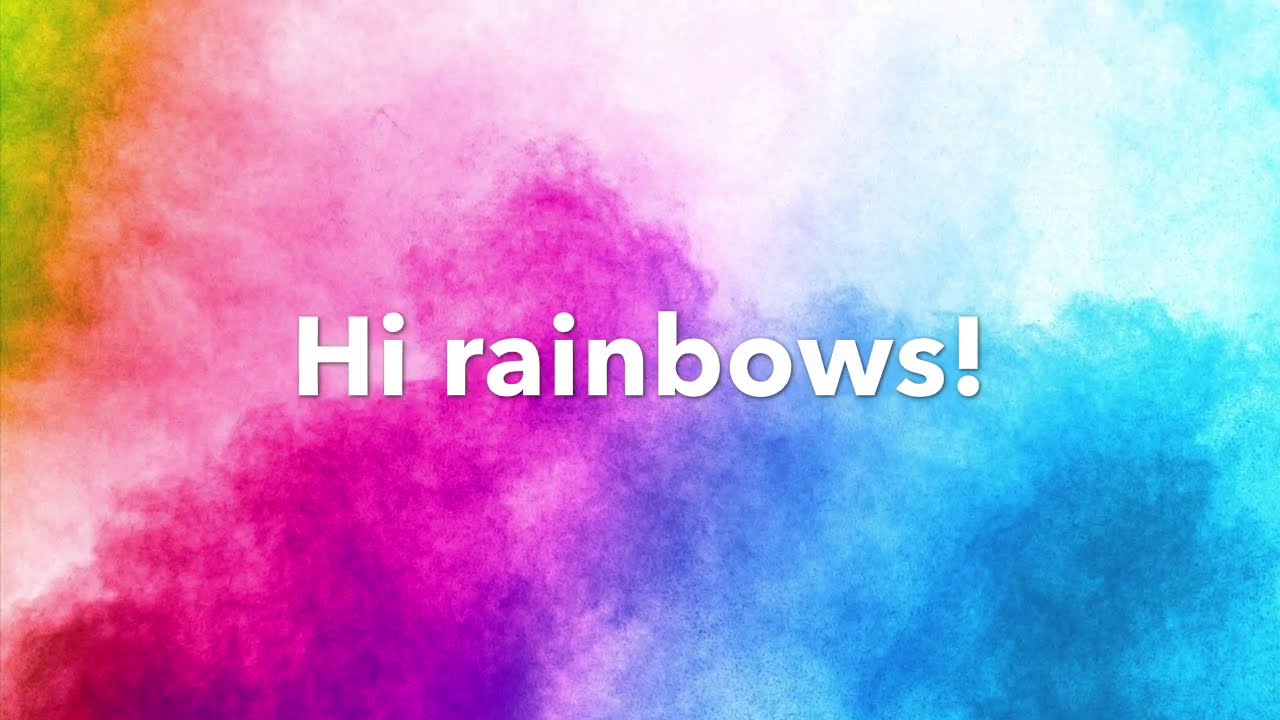 We Need Help Rainbows! - YouTube