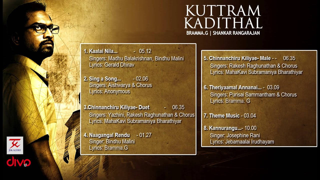 Kuttram Kadithal - Official Jukebox | Bramma. G | Shankar Rangarajan ...
