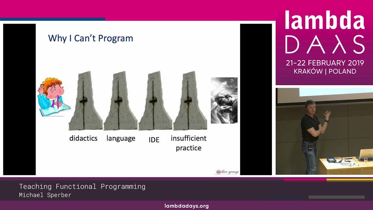 Michael Sperber Teaching Functional Programming Lambda Days 19 8109