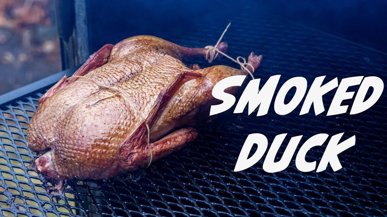 SMOKED DUCK - smoking a whole duck in an offset smoker - YouTube
