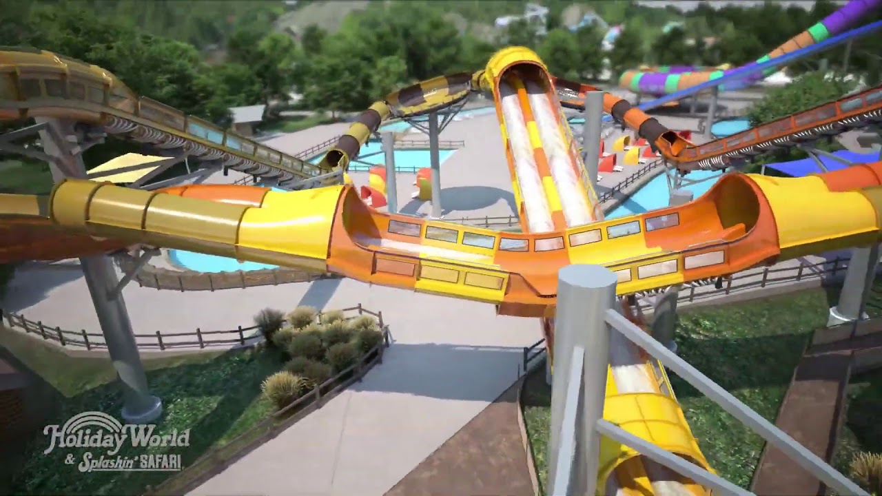 Holiday World Splashin Safari New For 2020 Cheetah Chase - YouTube