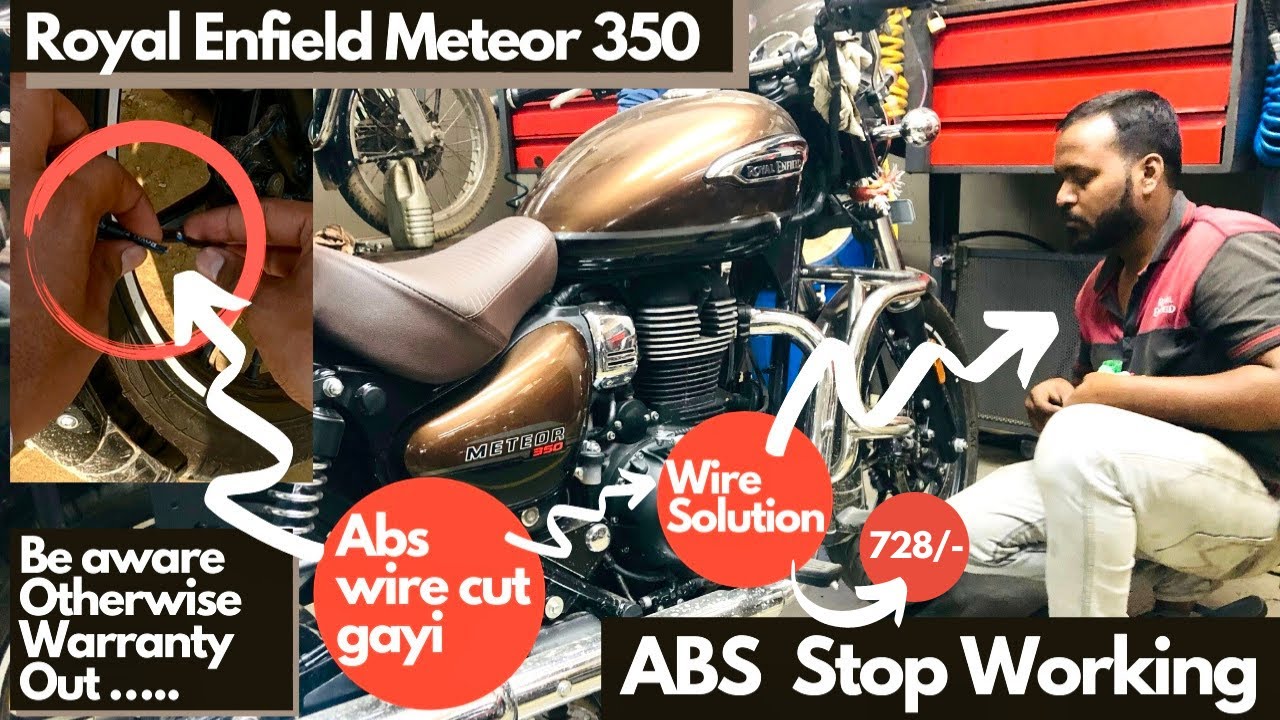 Royal Enfield Meteor 350 Abs Wire Change #meteor #royal #enfield - YouTube